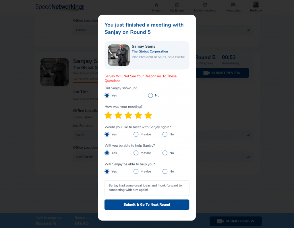 Virtual Speed Networking - Speed Networking